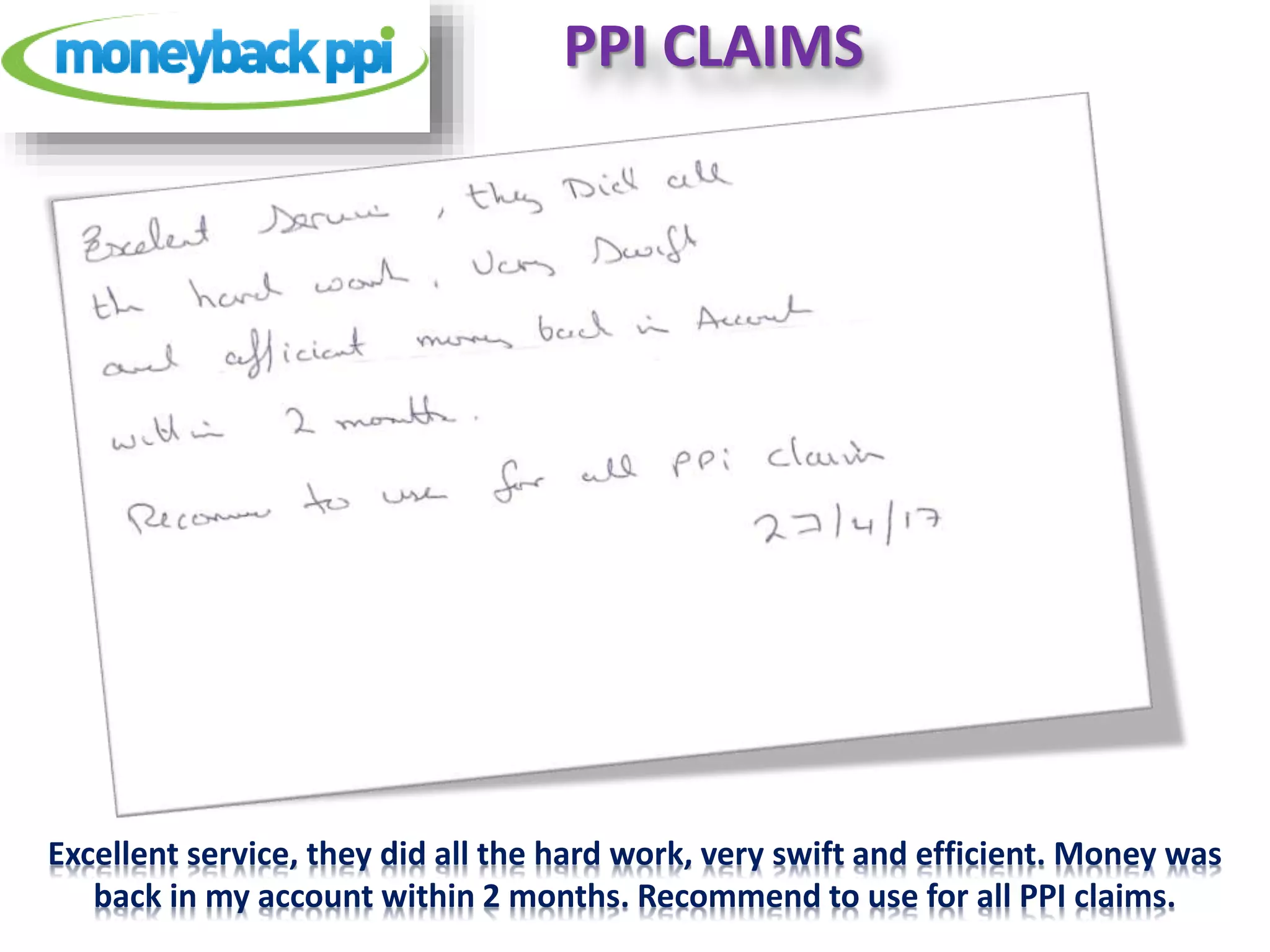 Ppi claims | PPT