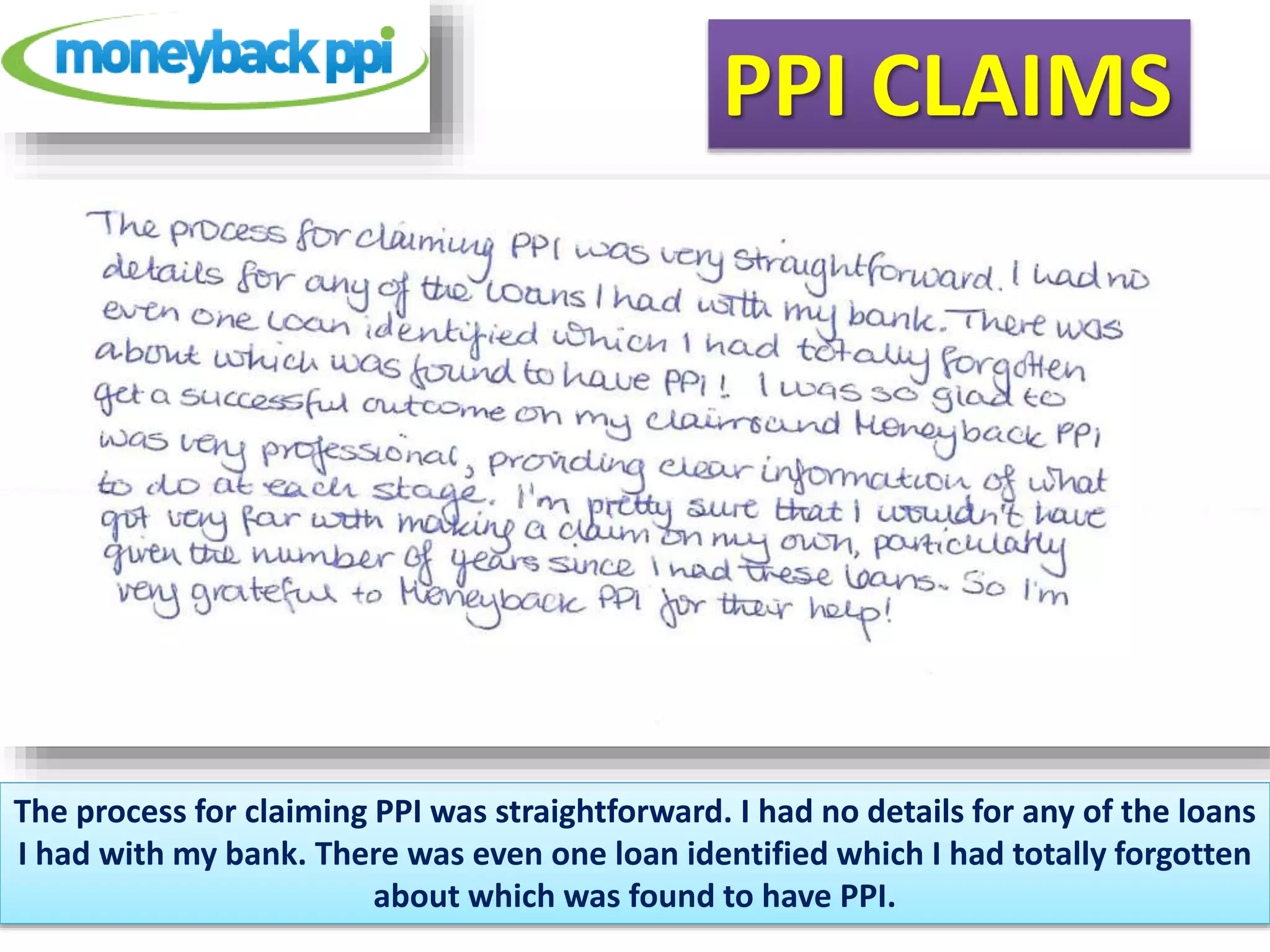 Ppi claims | PPT