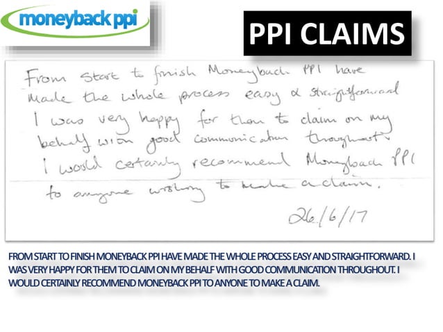 Ppi claims | PPT