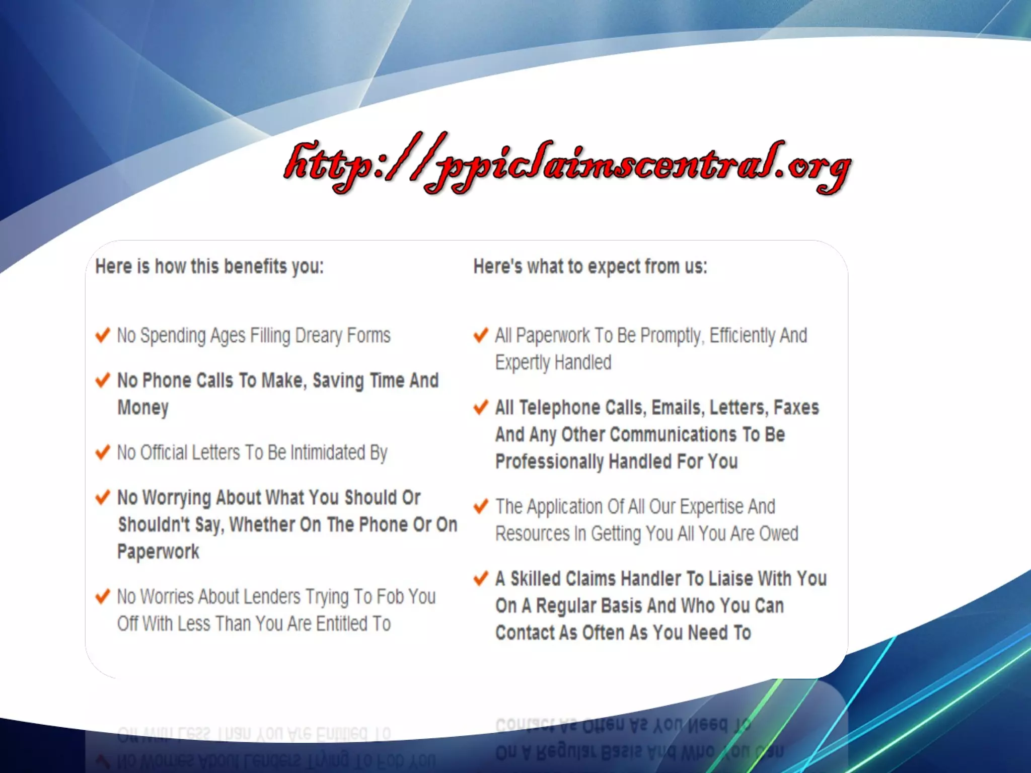 Ppi claims london | PPT