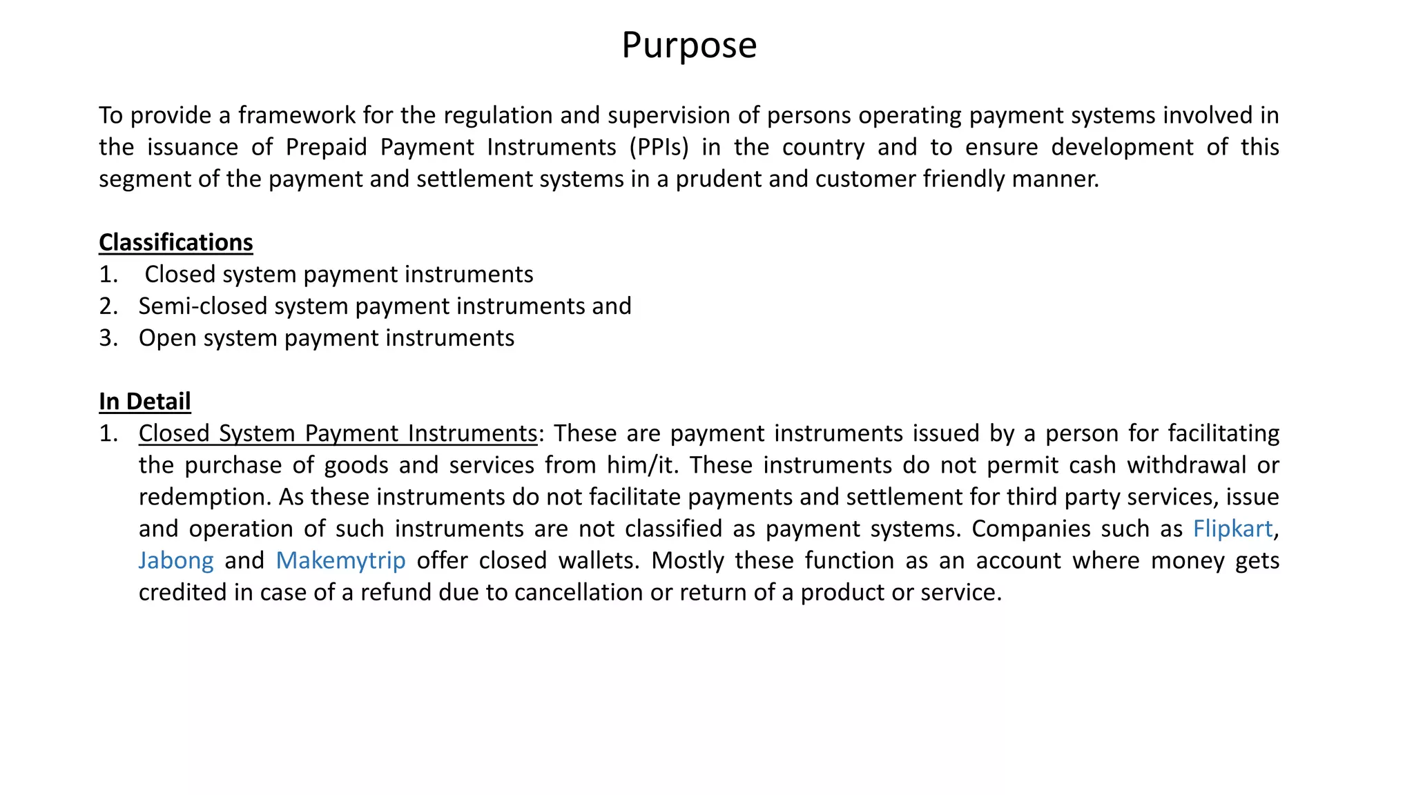 PPI Classifications | PPTX