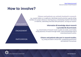 Public and patient engagement | PPTX