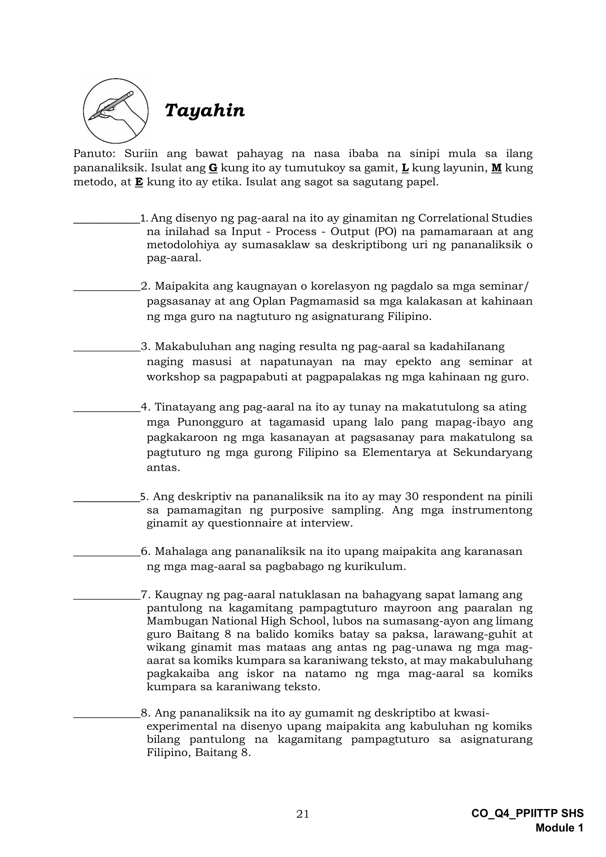 PPIITTP_Q4_M1_Pagsusuri-ng-ilang-halimbawang-pananaliksik-sa-Filipino ...