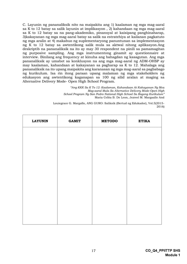 PPIITTP_Q4_M1_Pagsusuri-ng-ilang-halimbawang-pananaliksik-sa-Filipino-batay-sa-layunin-gamit ...