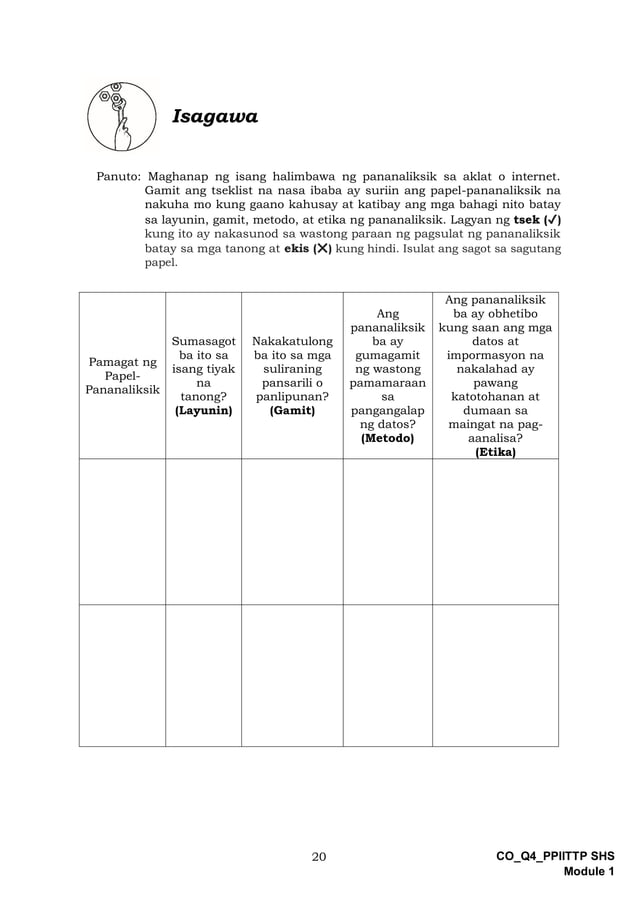 PPIITTP_Q4_M1_Pagsusuri-ng-ilang-halimbawang-pananaliksik-sa-Filipino-batay-sa-layunin-gamit ...