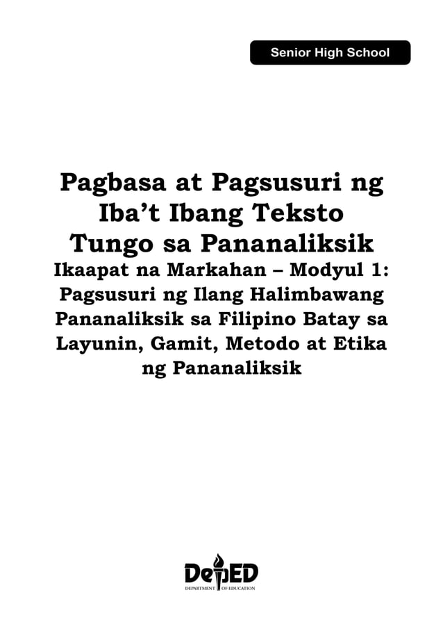 PPIITTP_Q4_M1_Pagsusuri-ng-ilang-halimbawang-pananaliksik-sa-Filipino ...