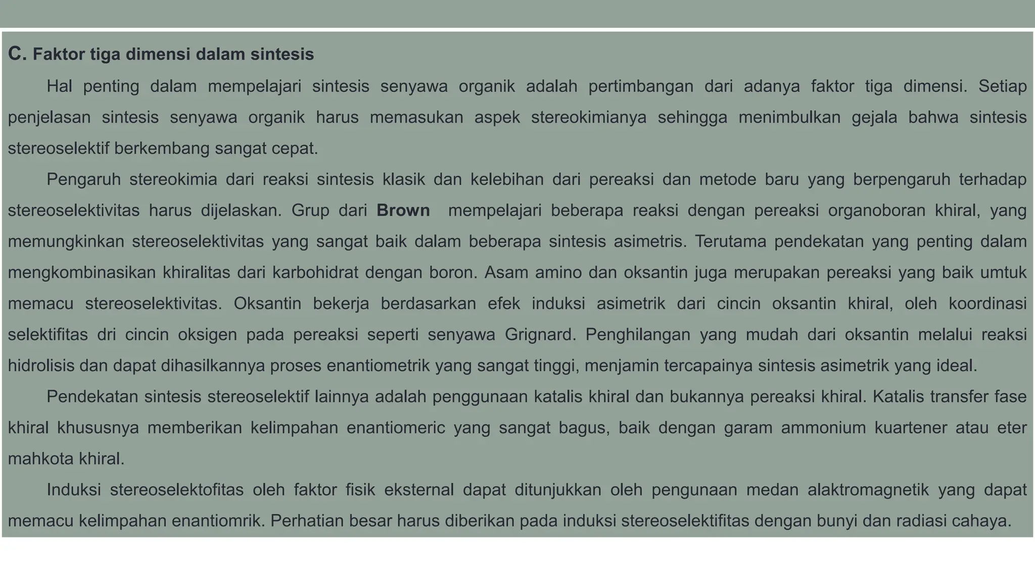 sintesis senyawa organik berdasarkan teori kimia organik yang meliputi ...