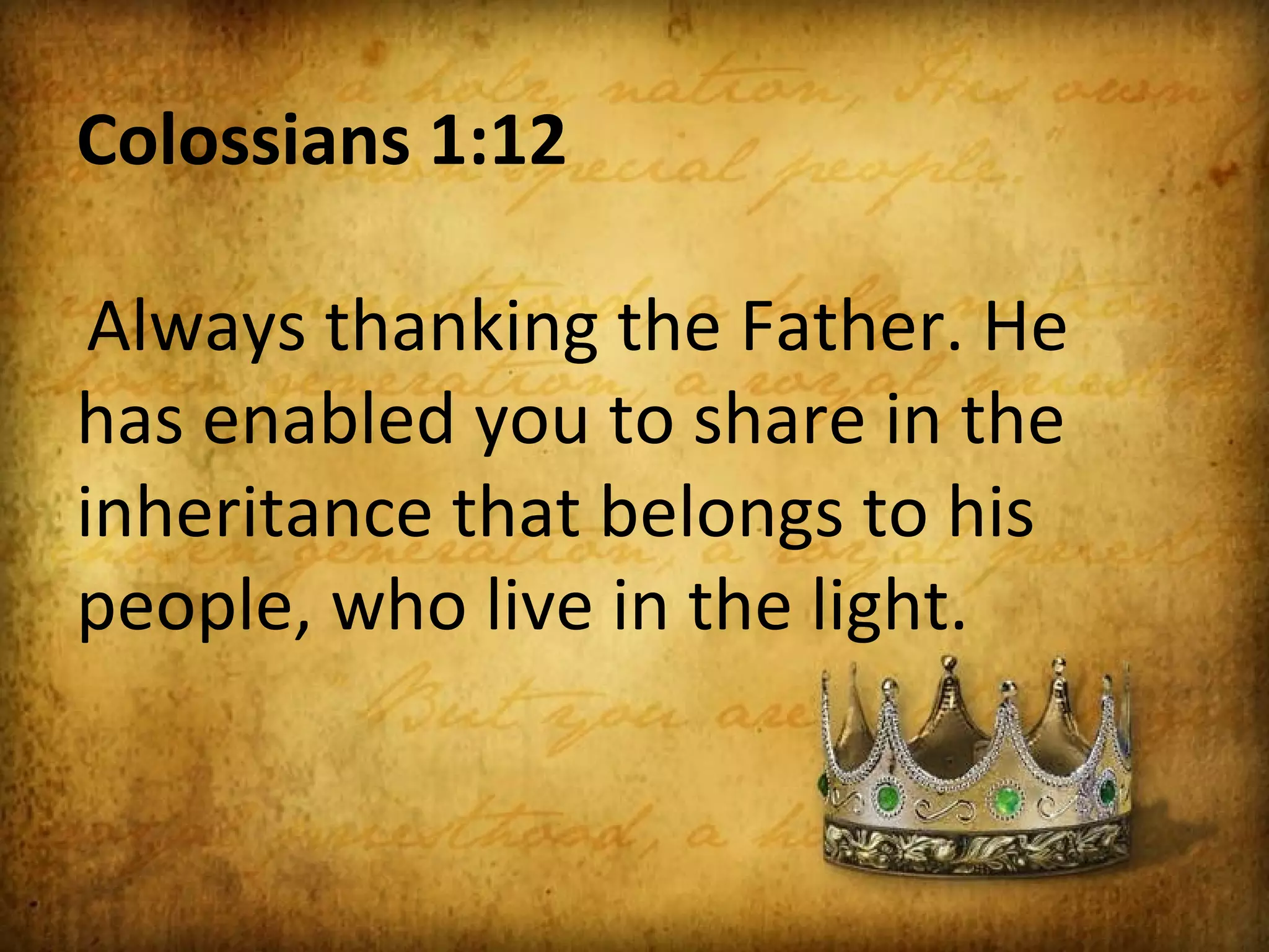 Our Godly inheritance | PPT