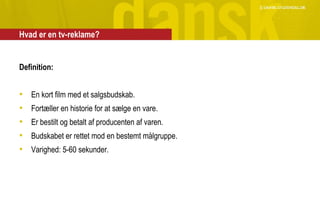 Pp intro til tv reklame | PPT