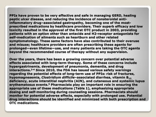 PROTON PUMP INHIBITORS IN TERMS OF LONG TERM USE | PPTX