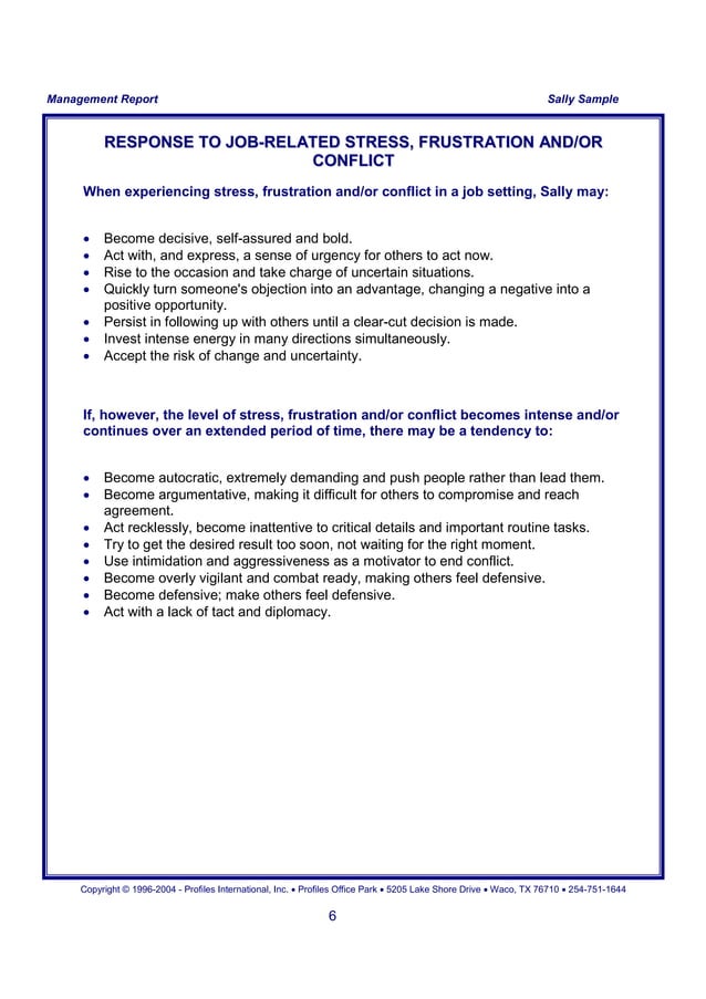 Ppi Sample Report Management Rep | PDF