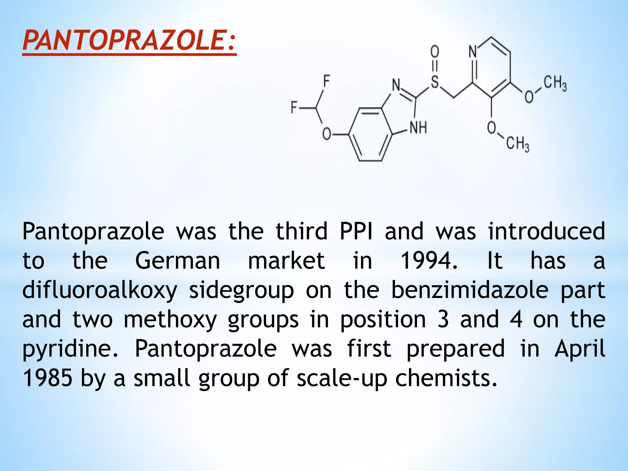 proton pump inhibitors discovery and development | PPTX
