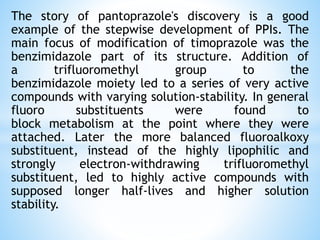 proton pump inhibitors discovery and development | PPTX