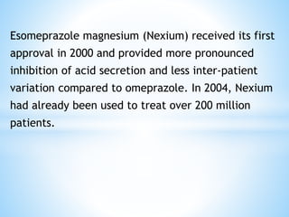 proton pump inhibitors discovery and development | PPTX