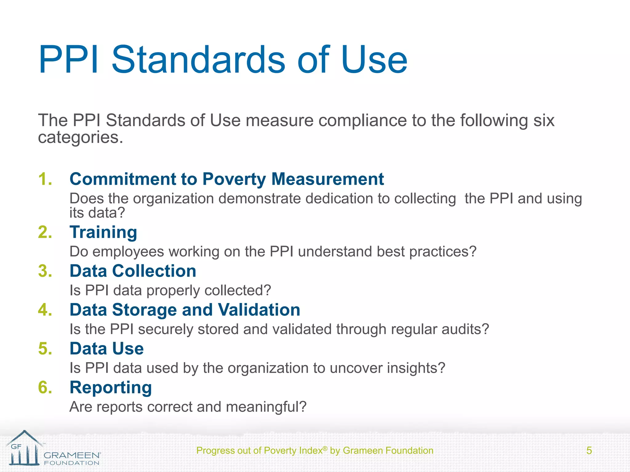 Instilling Confidence in Poverty Measurement: The New PPI Certification | PDF | Technology ...