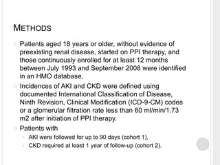 Proton Pump Inhibitors and Risk of Acute and Chronic Kidney Disease: A ...