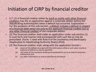 Insolvency and Bankruptcy Code, 2016 | PPT