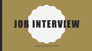 @Pp job interview | PPTX