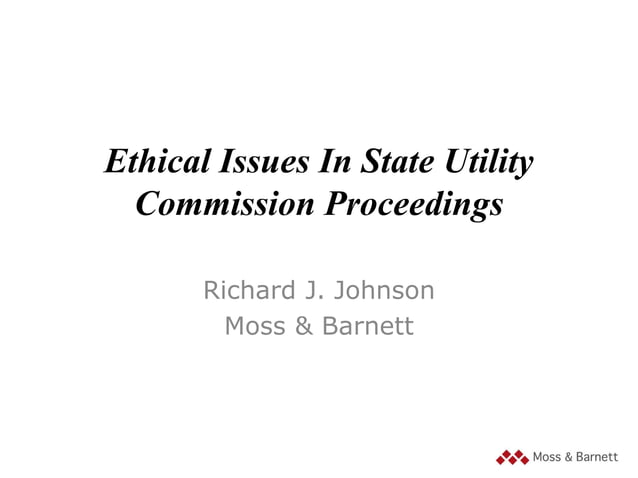 Ethical Issues in State Utility Commission Proceedings | PDF | Legal ...