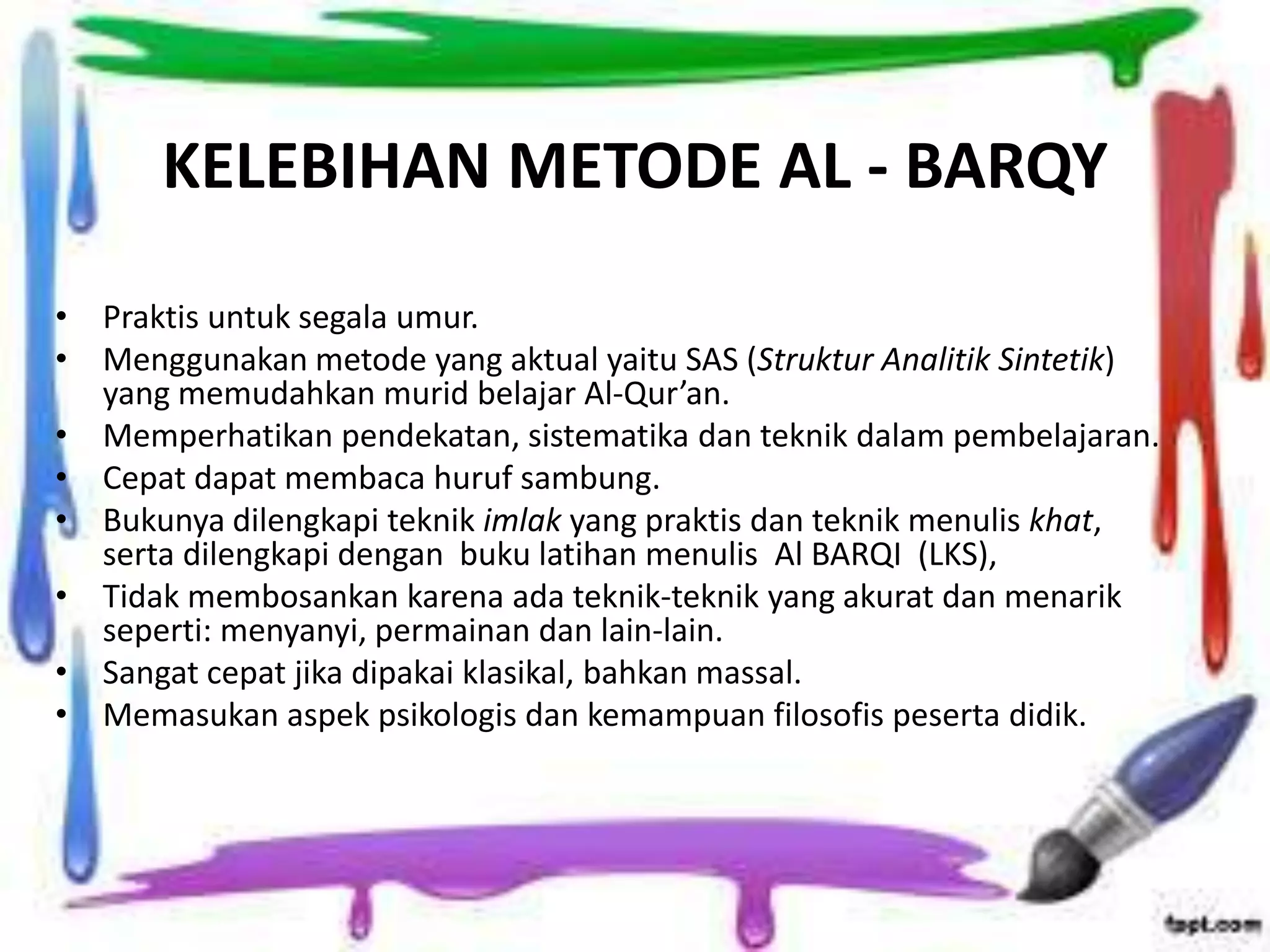 metode baca tulis Al-Quran (Al Barqy) | PPTX