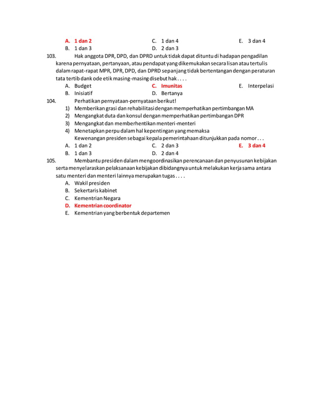 LATIHAN SOAL PPKN SMA | DOCX