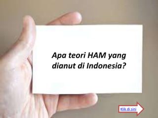 HAM dalam perspektif pancasila | PPT