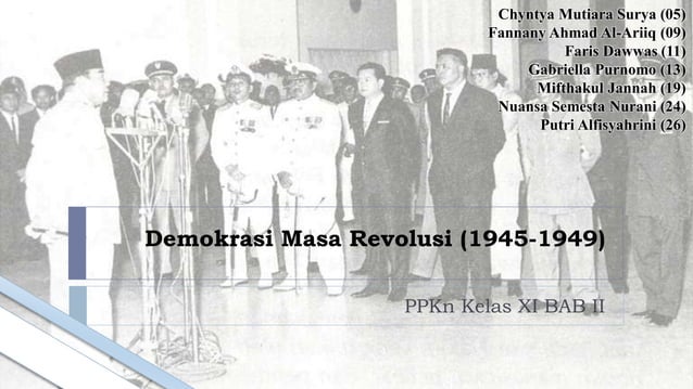 PPKn (Demokrasi Masa Revolusi (1945 1949)) | PPTX
