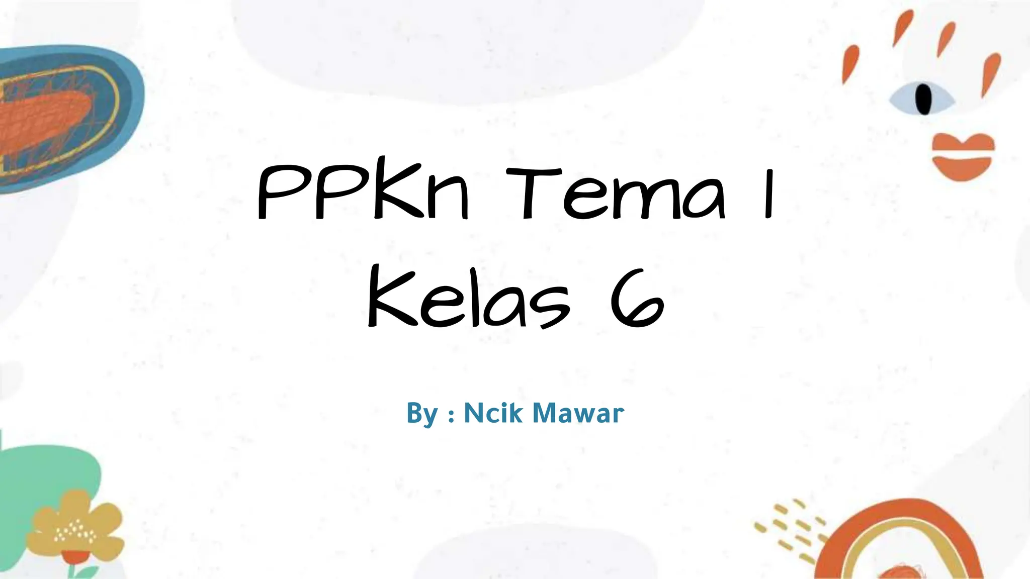 PPKn Tema 1 Subtema 1 - 3 Kelas 6 SD .pptx