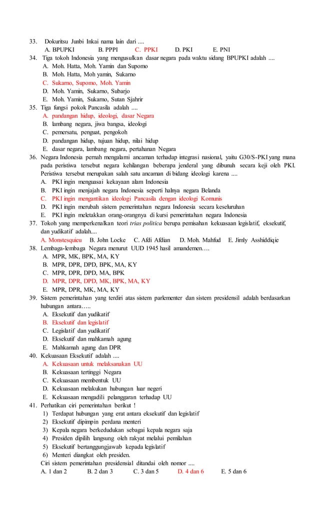 Ppkn us 2020 + answer | PDF