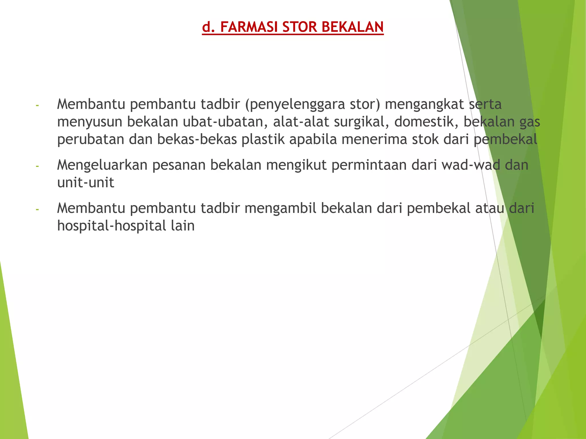 Senarai Tugas Dan Tanggungjawab Pembantu Perawatan Kesihatan | PPTX