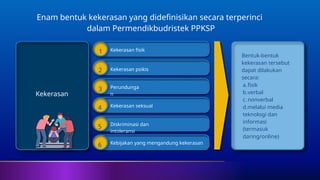 Pencegahan dan penanganan kekerasan dalam satuan pendidikan | PPTX