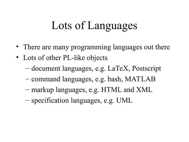 Principle of programming language -M.E-CSE | PPT
