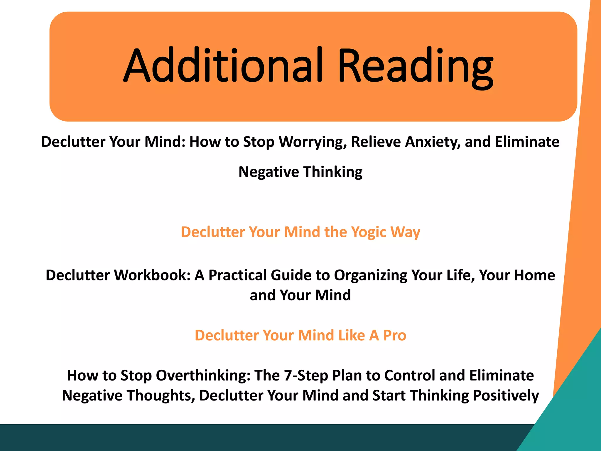 Declutter Your Mind | PPTX