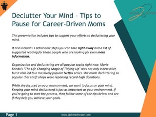 Declutter Your Mind | PPTX