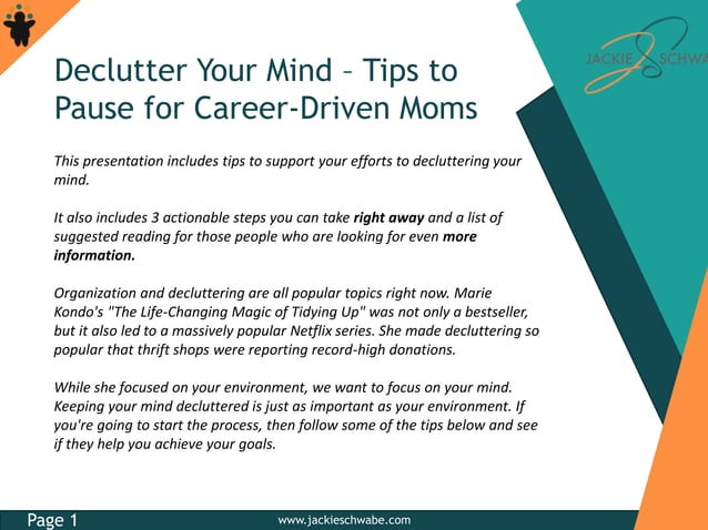 Declutter Your Mind | PPTX
