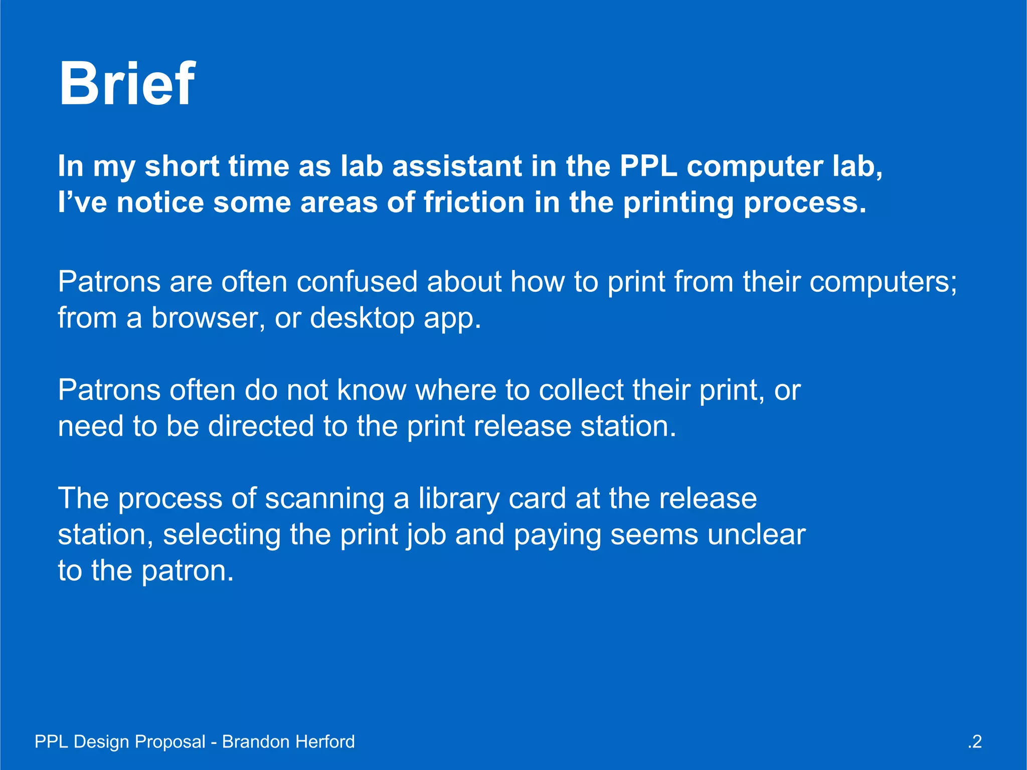 Ppl Printing Usability Case Study | PPTX