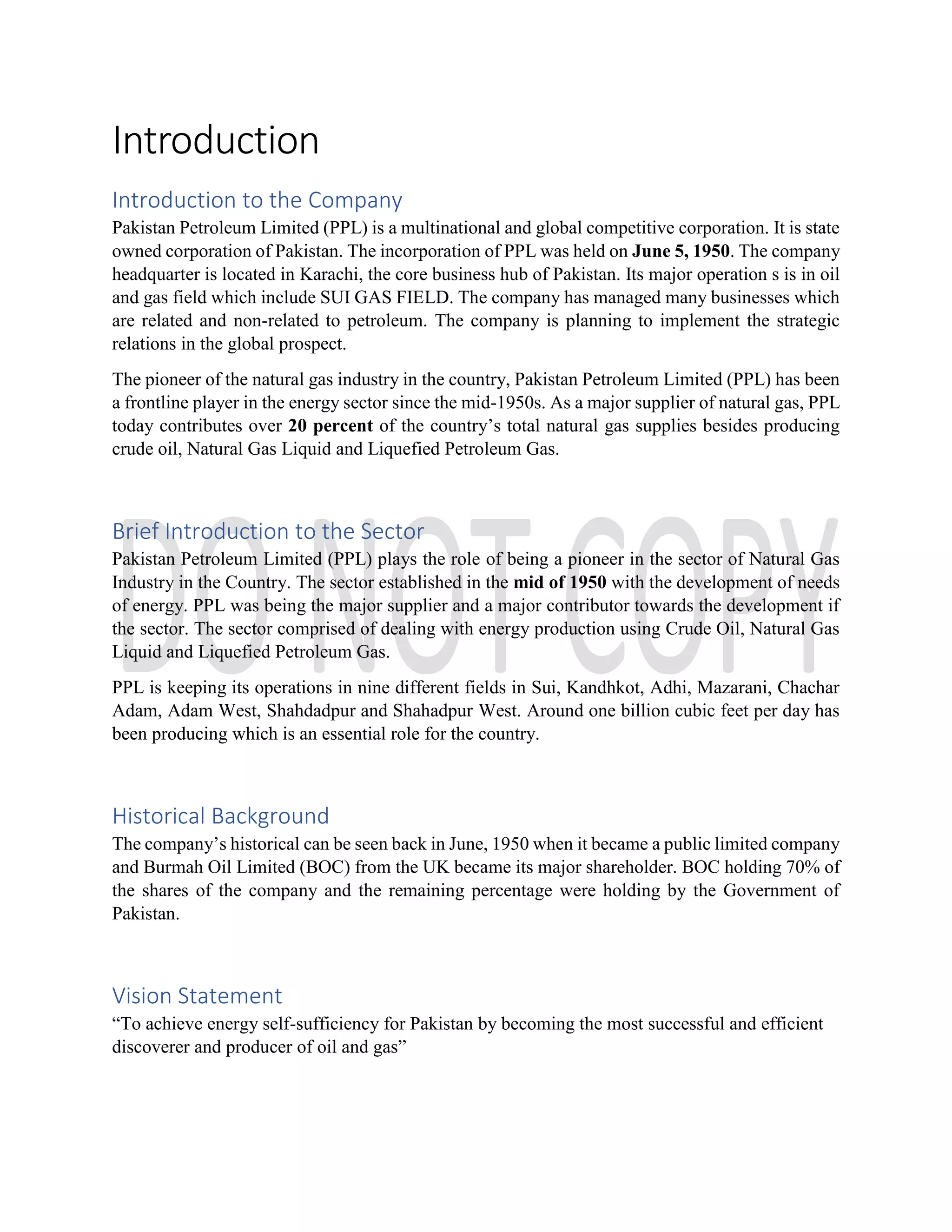 Pakistan Petroleum Limited Financial Report Analysis | PDF