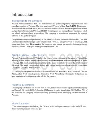 Pakistan Petroleum Limited Financial Report Analysis | PDF