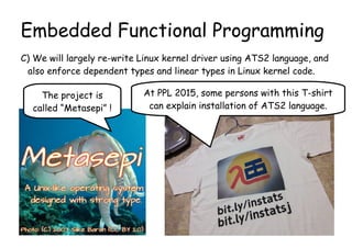 Metasepi Demo at PPL2015 | PPT