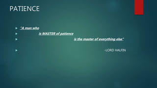 PATIENCE | PPTX