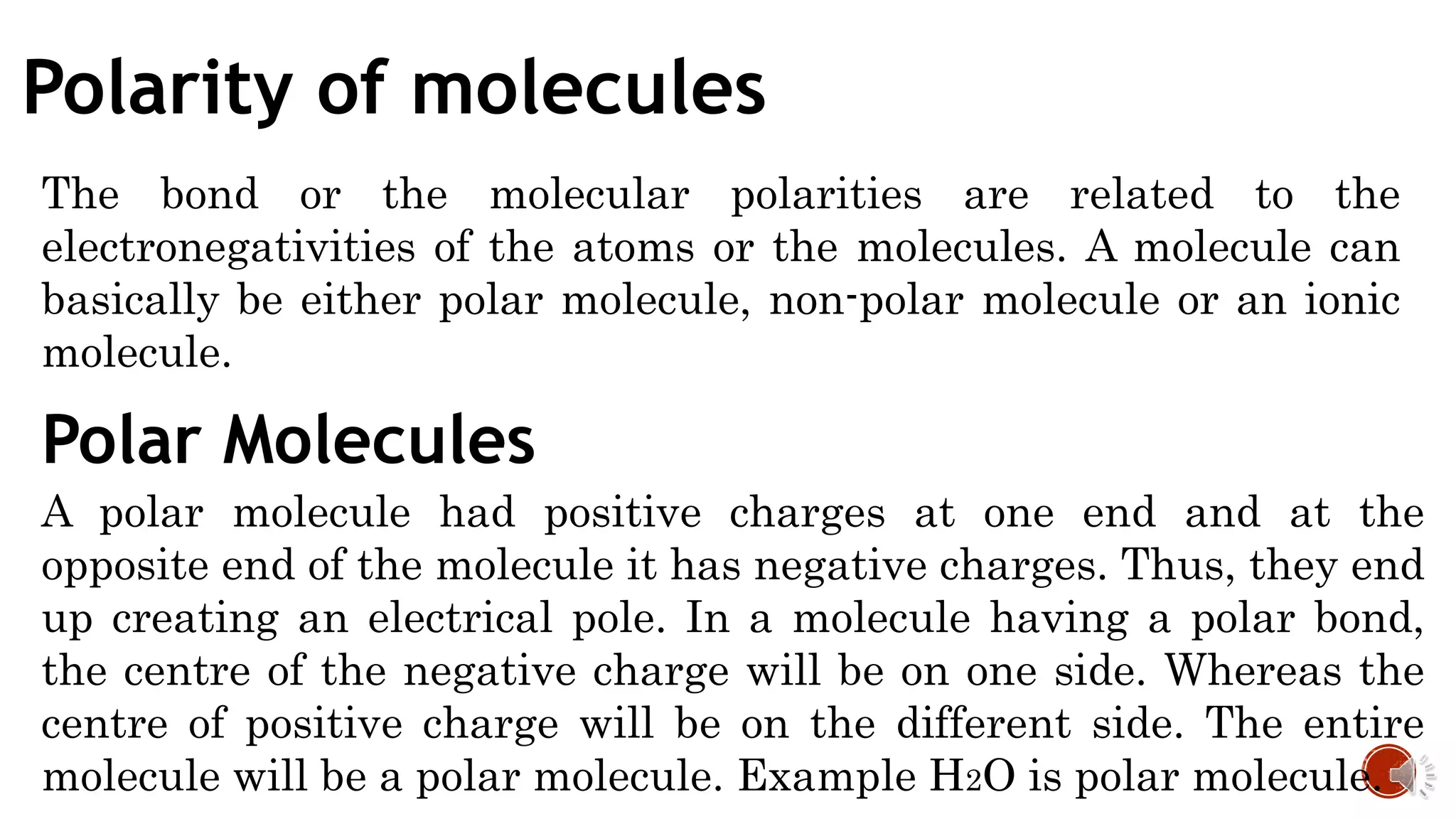 Polarity of molecules | PPTX