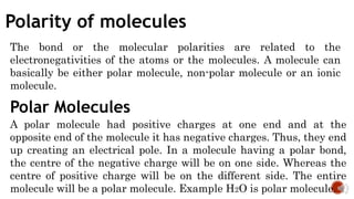 Polarity of molecules | PPTX