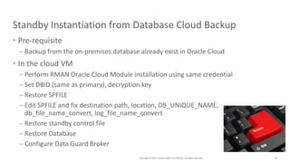 Disaster Recovery pomocí Oracle Cloudu | PPT