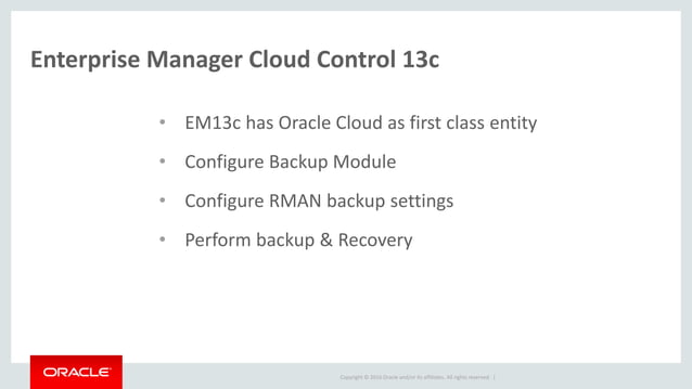 Oracle Database Backup Cloud Service Ppt