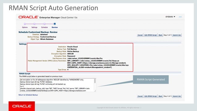 Oracle Database Backup Cloud Service | PPT