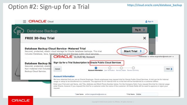 Oracle Database Backup Cloud Service Ppt