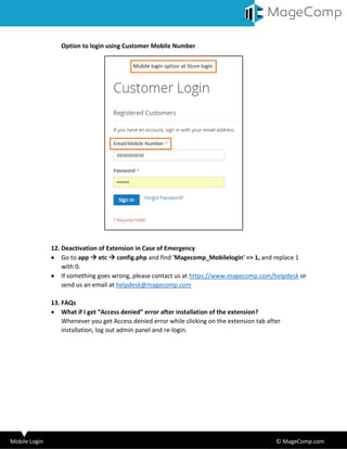 magento 2 mobile login extension | PDF