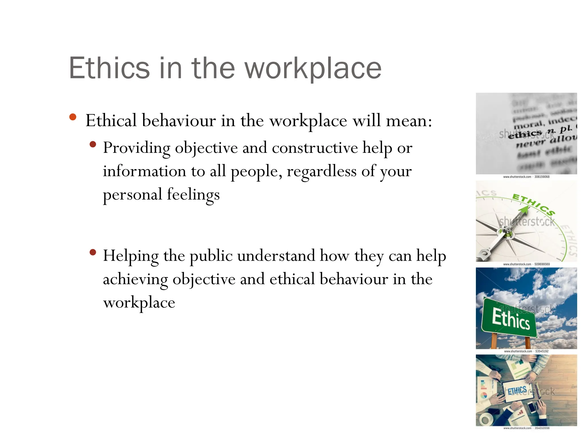 professional ethics about ethical values in workplace | PPTX