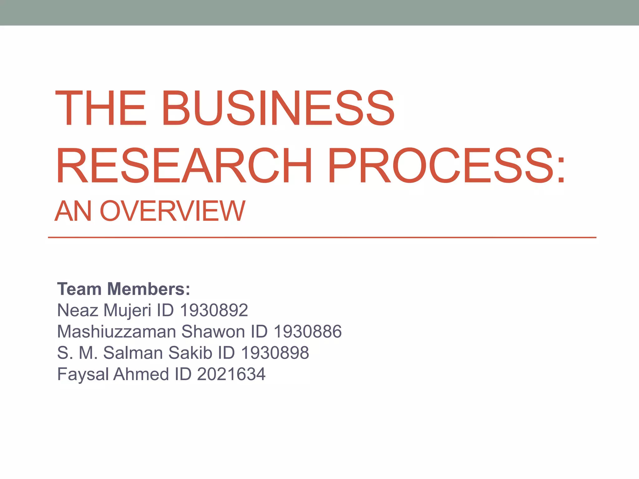 The types of Business Research, Business Reasearch process flowchart ...