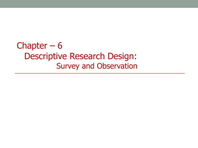 Exploratory and descriptive research : Projective techniques | PPT